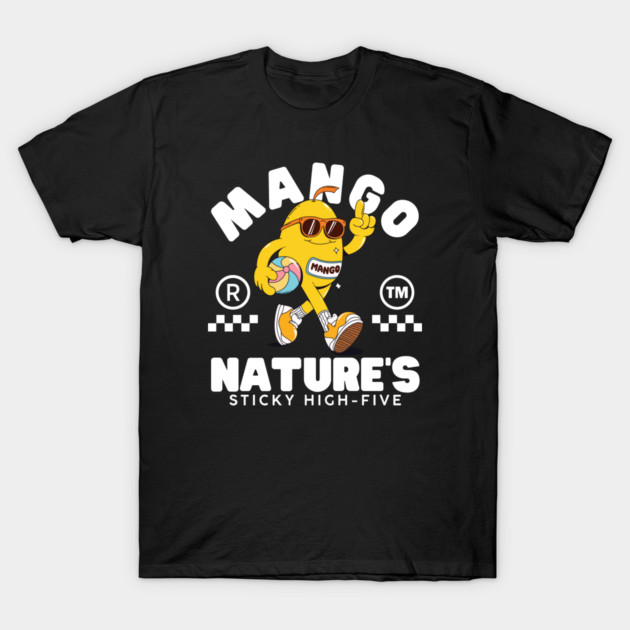 Mango sticky high five - Mango - T-Shirt | TeePublic