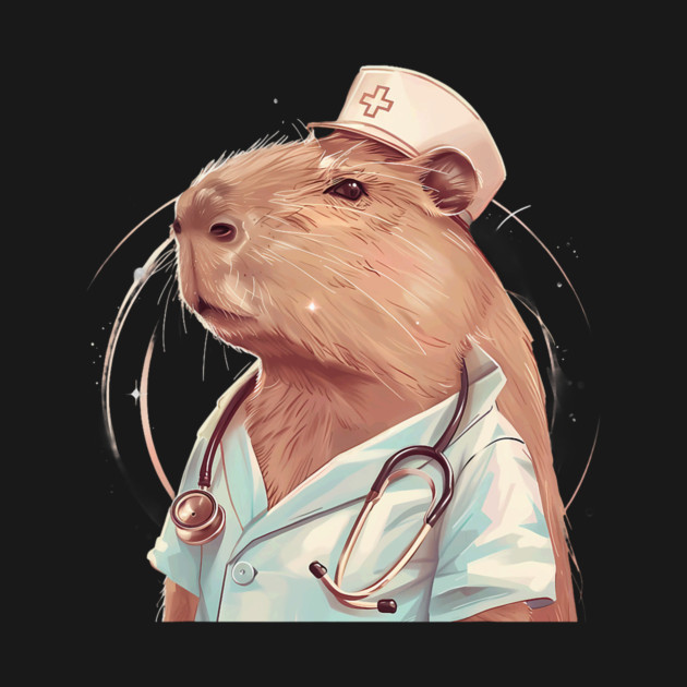 Nurse Capybara Medical Capybara Nursing Nurse Appreciation - Capybara ...