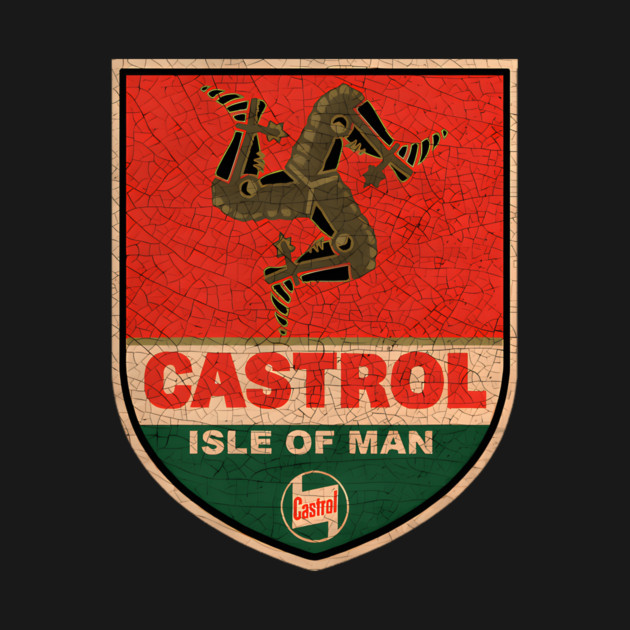 Isle Of Castrol Tt Shield As Hell - Isle Of Man Tt - T-Shirt | TeePublic