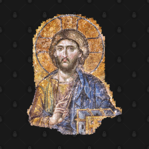 Christ Pantocrator Icon Hagia Sophia Catholic - Christ - T-Shirt ...
