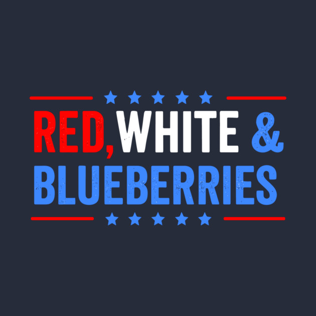 Red, White and Blueberries Freedom Flag - Red White And Bluberries - T ...