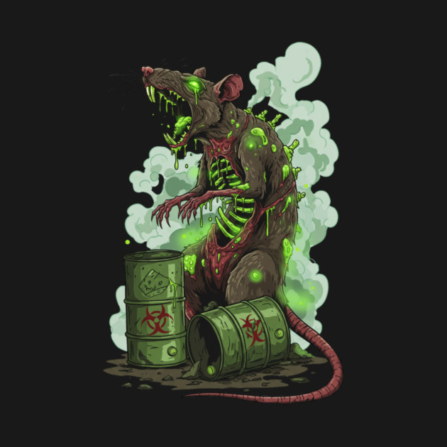 The Toxic Rat of the Apocalypse - Rat - T-Shirt | TeePublic