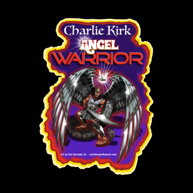 Charlie Kirk-Warrior Angel - Charlie Kirk Warrior Angel - Socks | TeePublic
