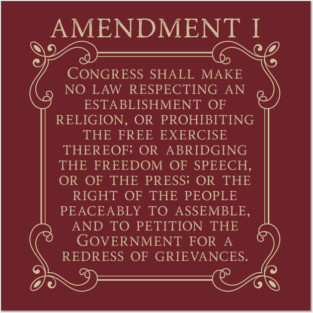 1st amendment poster ideas