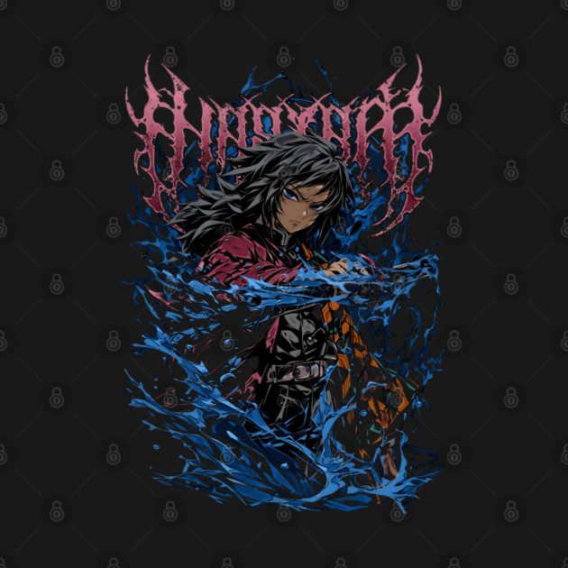 Giyu Water Hashira - Anime Character Fan - T-Shirt | TeePublic