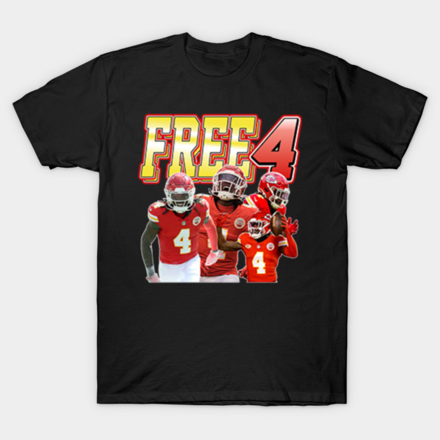 Rashee Rice Free 4 Kansas City Chiefs football - Free 4 - T-Shirt ...