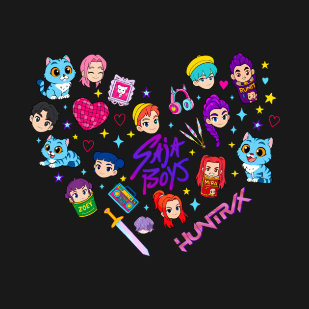 Kpop Demon Hunters Heart Chipi - Kpop Demon Hunters - T-Shirt | TeePublic
