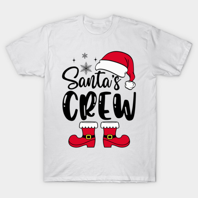 Santa Crew Costume Hat and Boots Christmas - Santa Crew - T-Shirt ...