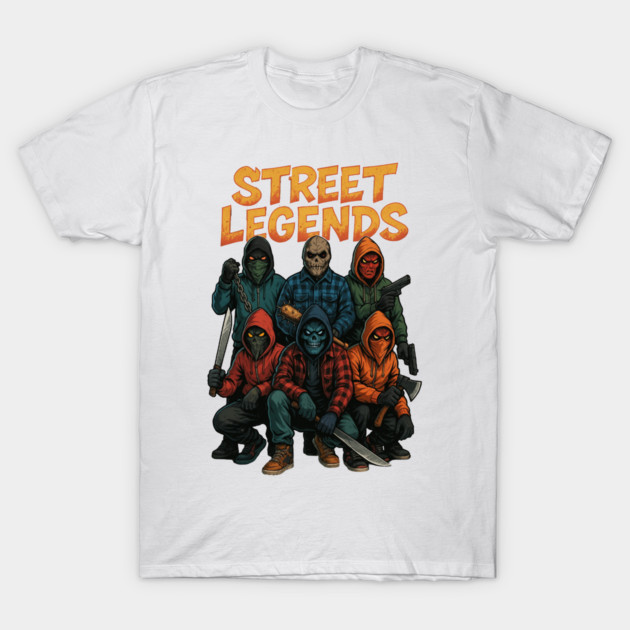 Street Legends Gang Urban Outlaw Masked Crew - Street Legends - T-Shirt ...