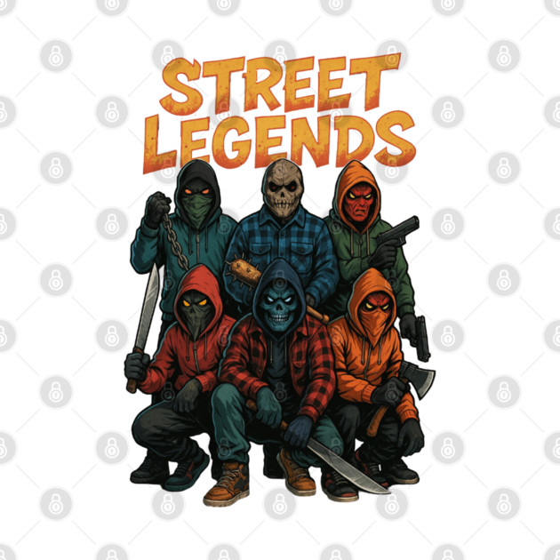 Street Legends Gang Urban Outlaw Masked Crew - Street Legends - T-Shirt ...