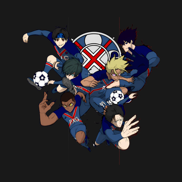 Pxg Squad - Blue Lock Paris Team Anime Art - Anime Art Fans - T-Shirt ...