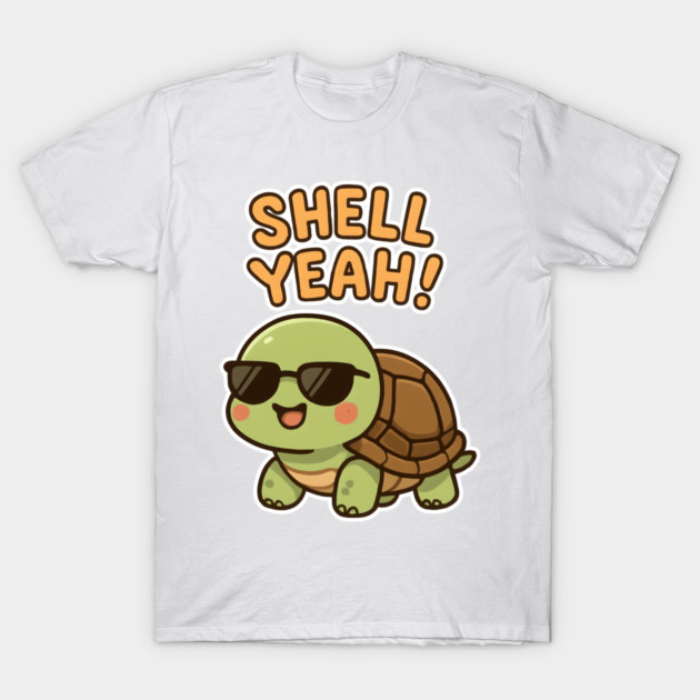 Chibi Turtle Mascot – Shell Yeah! - Turtle - T-Shirt | TeePublic