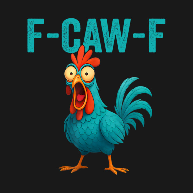 Funny F-Caw-F Chicken Graphic Sarcastic Bird - Funny F Caw F Chicken ...