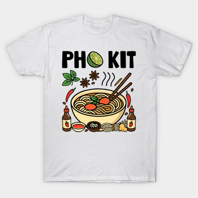 Pho kit vietnamese soup hot sauce kit food lovers - Pho Kit - T-Shirt ...