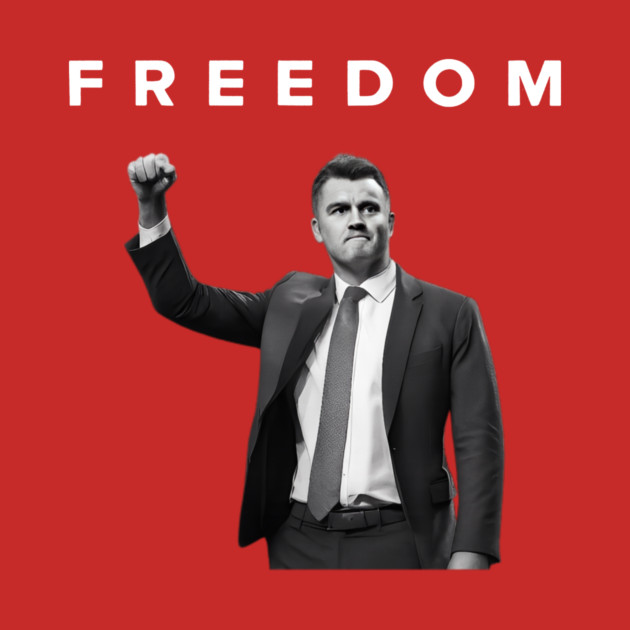 Freedom Charlie Kirk Signature - Charlie Kirk - Long Sleeve T-Shirt ...