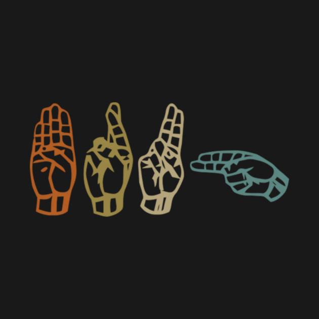 Bruh Asl Sign Language - Bruh Asl Phrase - T-Shirt | TeePublic