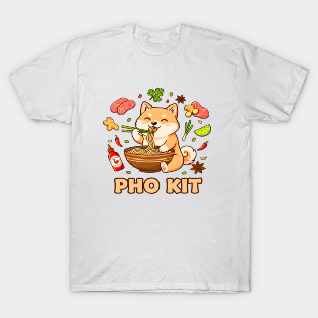 pho kit shiba inu - Phokit - T-Shirt | TeePublic