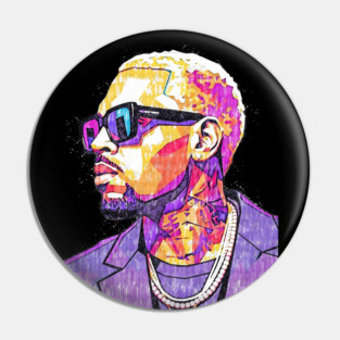 chris brown button pins
