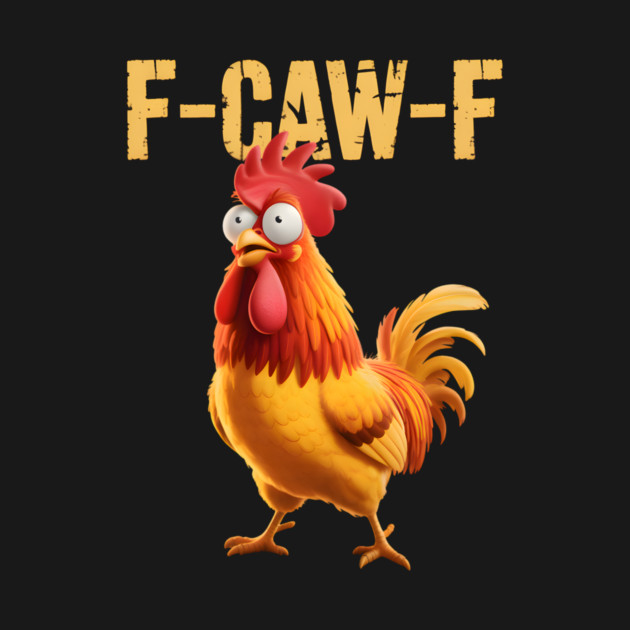 Funny F-Caw-F Chicken FCAWF Chicken - F Caw F Chicken - T-Shirt | TeePublic
