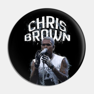 chris brown button pins