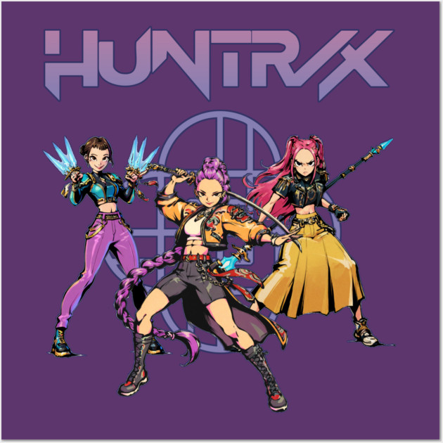 Huntrix Demon Hunters Comic style - Kpop Demon Hunters - Posters and Art Prints | TeePublic