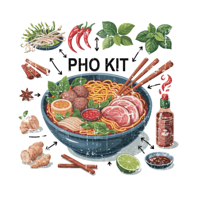 Pho Kit Vietnam - Pho Kit Vietnam - T-Shirt | TeePublic