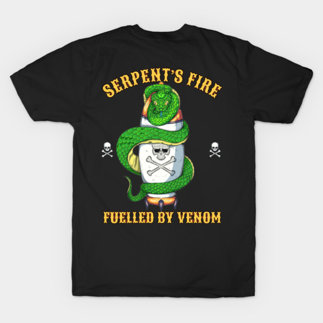 Serpent’s Fire – Fueled by Venom Snake Rocket - Snake - T-Shirt | TeePublic