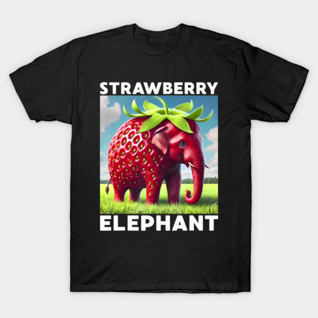 Strawberry Elephant Italian Brainrot For - Custom Kid Top - T-Shirt ...