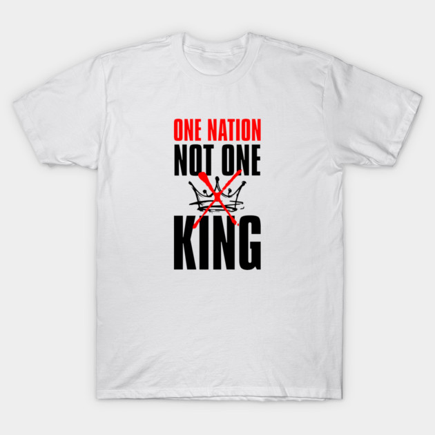 No Kings Protest Rally Solidarity Merch - No Kings - T-Shirt | TeePublic