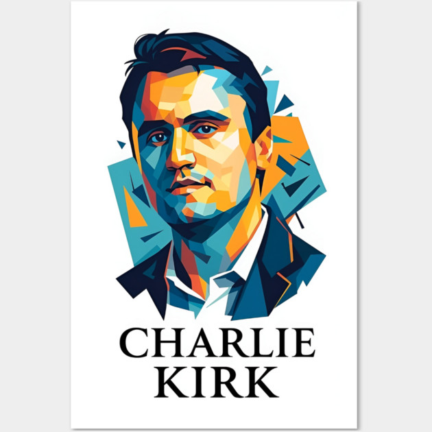 Charlie Kirk in pop art design style - Charlie Kirk Freedom - Posters ...