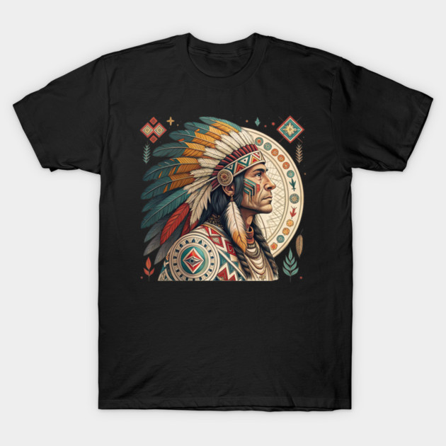 Chippewa Native American Indian chiefs - Indian Chief - T-Shirt | TeePublic