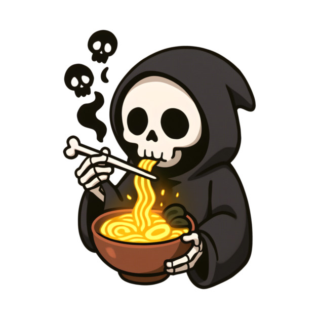 Last Supper — Grim Reaper Ramen - Grim Reaper - T-Shirt | TeePublic