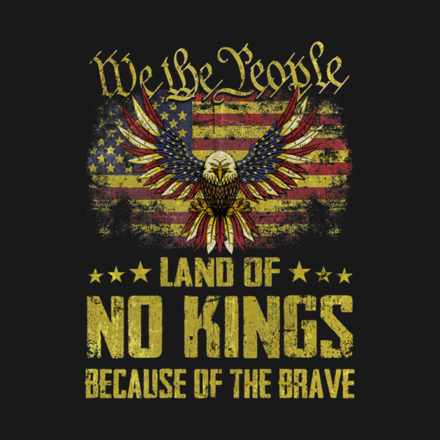 No Kings Shirt America Vintage Flag No Kings Day - No Kings America ...