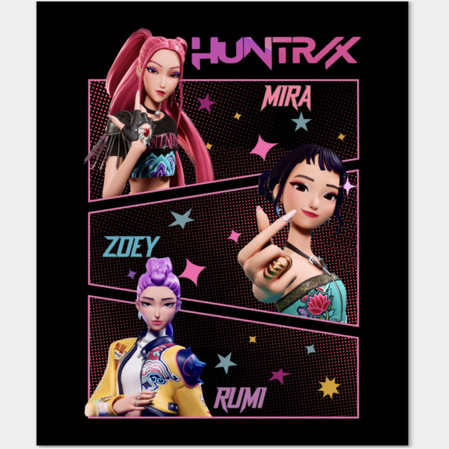 Huntrix Kpop Girl Group Kpop Demon Hunters Movie Inspired M8299 - Kpop ...