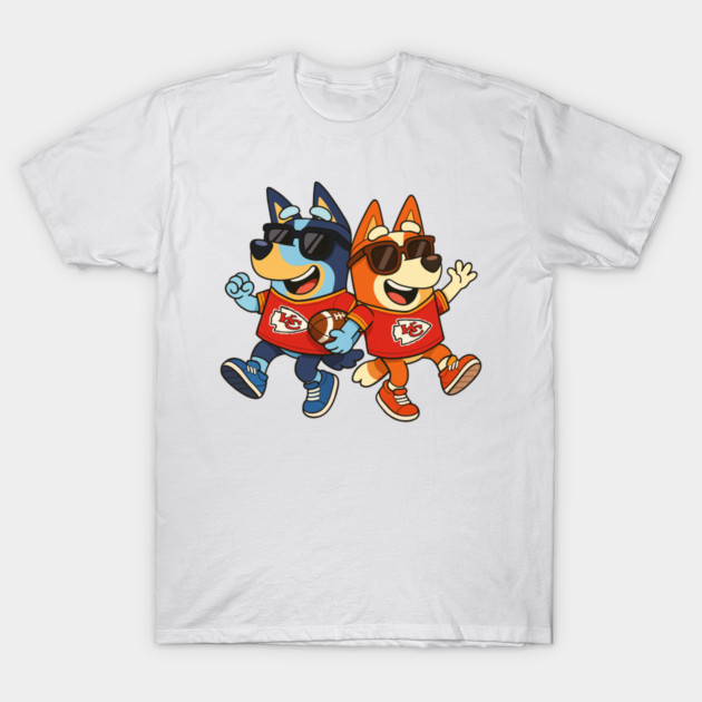 Chiefs Bluey And Bingo - Bluey - T-Shirt | TeePublic