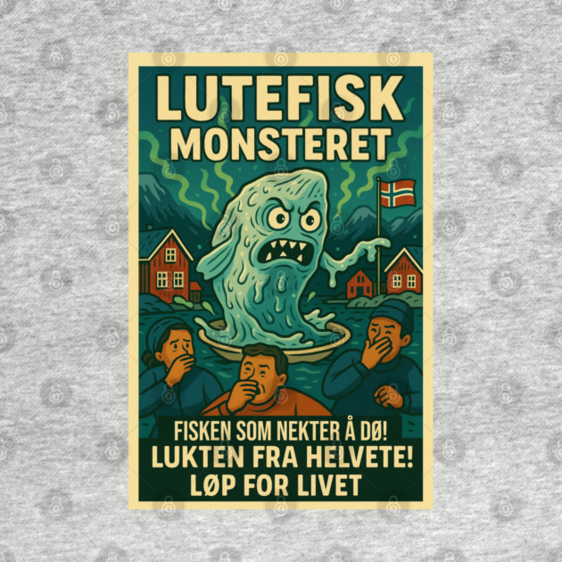 Lutefisk Monsteret – Norwegian Rotten Fish Horror Poster - Norway - T ...