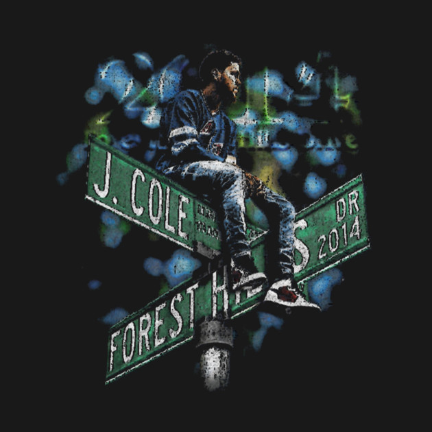 J. Cole 10 Years Of Forest Hills - J Cole - T-Shirt | TeePublic