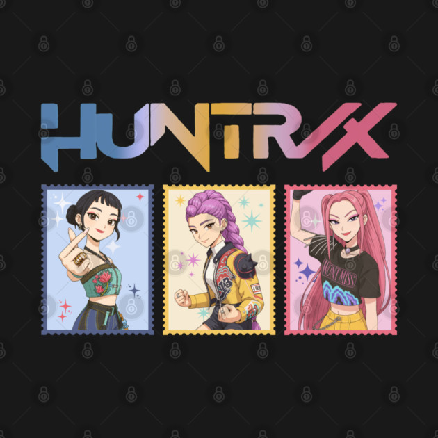 Huntrix Stamp Kpop Demon Hunters Shirt Rumi Zoey Mira M8364 - Kpop ...
