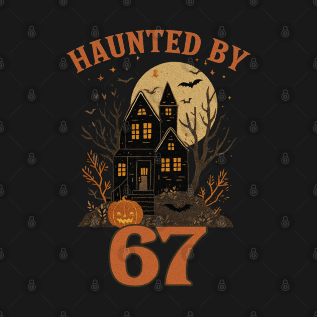 Meme Halloween Six Seven Haunted 67 Gen Alpha Trend M8193 - Halloween - T-Shirt | TeePublic