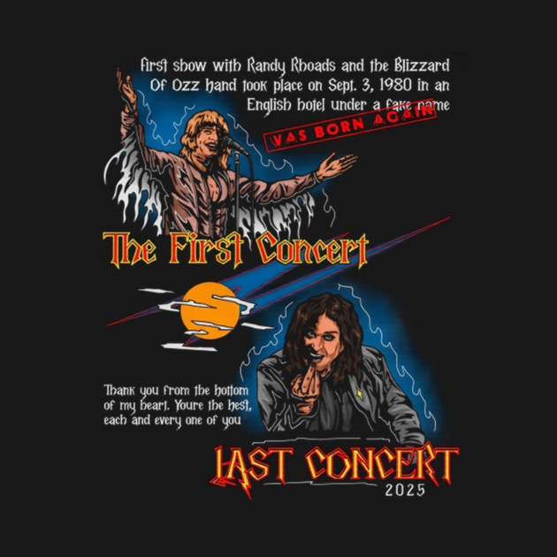 Ozzy Osbourne The First And Last Concert - Ozzy Osbourne - Hoodie ...