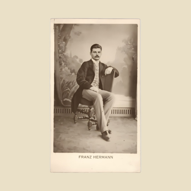 Franz Hermann Vintage F1 Portrait - Franz Hermann - T-Shirt | TeePublic