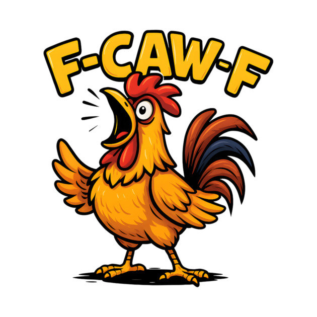 Funny F-Caw-F Chicken FCAWF Chicken - F Caw F - T-Shirt | TeePublic