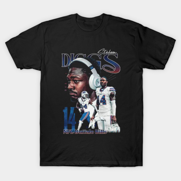 Stefon Diggs Vintage Retro - Stefon Diggs - T-Shirt | TeePublic