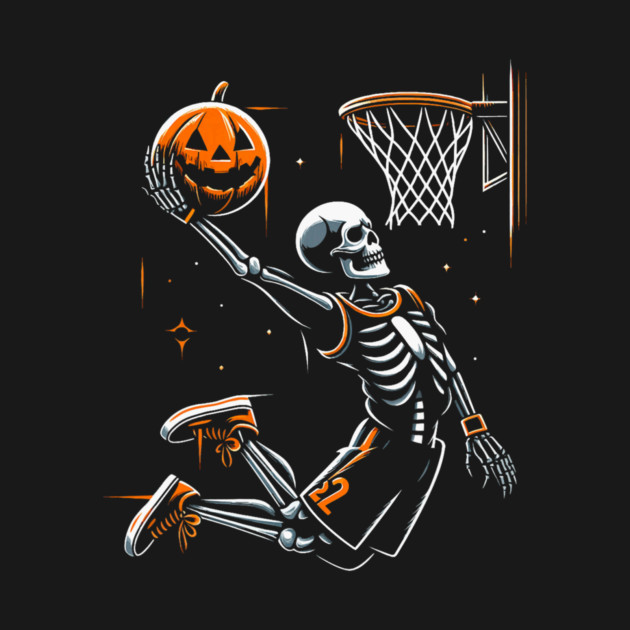 Skeleton Basketball Player Men Boys Scary For Halloween - Skeleton ...