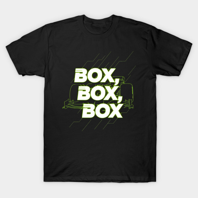 BOX BOX BOX F1 Race Car Outline - F1 - T-Shirt | TeePublic