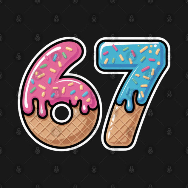 67 Ice Cream Drip Meme Six Seven Gen Alpha Slang - 67 Ice Cream - Bag ...