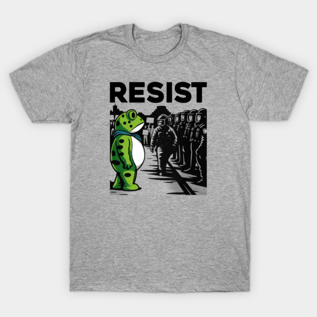 Portland Frog, Freedom frog, resist, rage against the machine ...