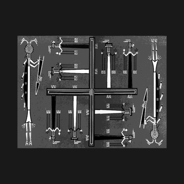 Indigenous People Navajo Yei Yeii Deity Diyin Dinée Native American Art ...