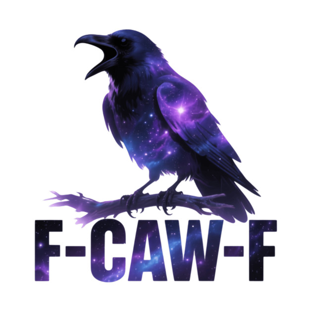 F-Caw-F Crow Raven Funny Dark Clever Sharp - F Caw F Crow Raven Funny ...