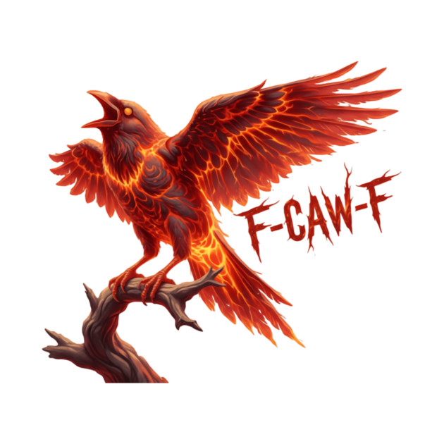 F-Caw-F Crow Raven Dark Funny Wild Bold - F Caw F Crow Raven Dark Funny ...